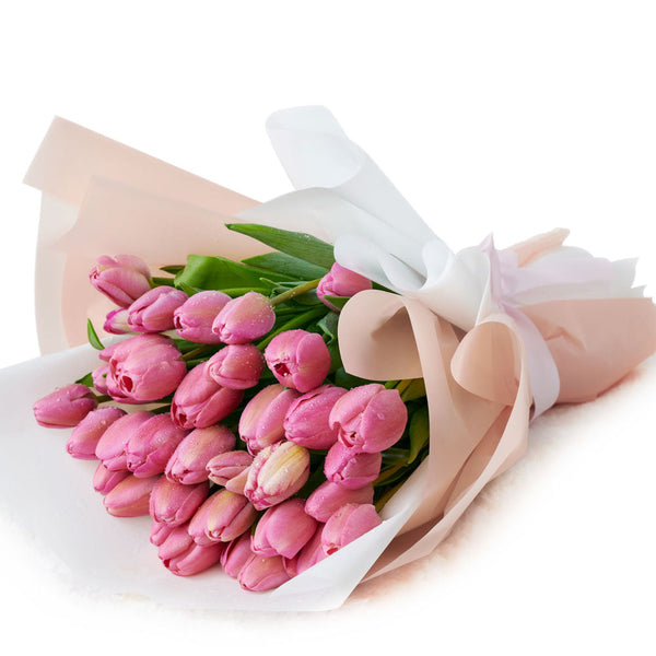 Tulip Gifts | Pink Paradise Tulip Bouquet | Vancouver Blooms - Vancouver Delivery